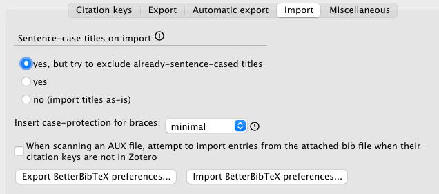 Export Settings · Issue 2688 · Retorquerezotero Better Bibtex · Github 