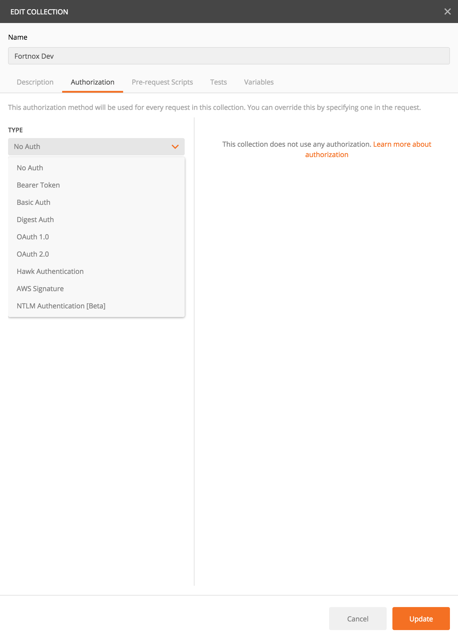 Support Custom Auth Headers For A Folder · Issue 4066 · Postmanlabs