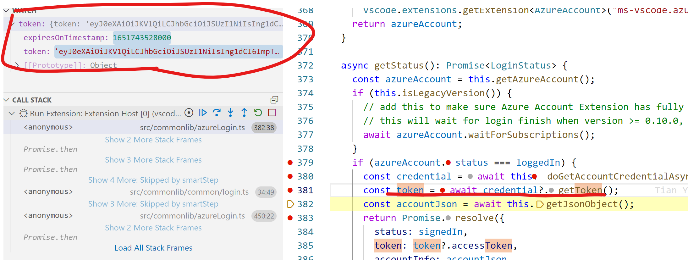 Change to MSAL credential.getToken returns different structure · Issue #563 · microsoft/vscode ...