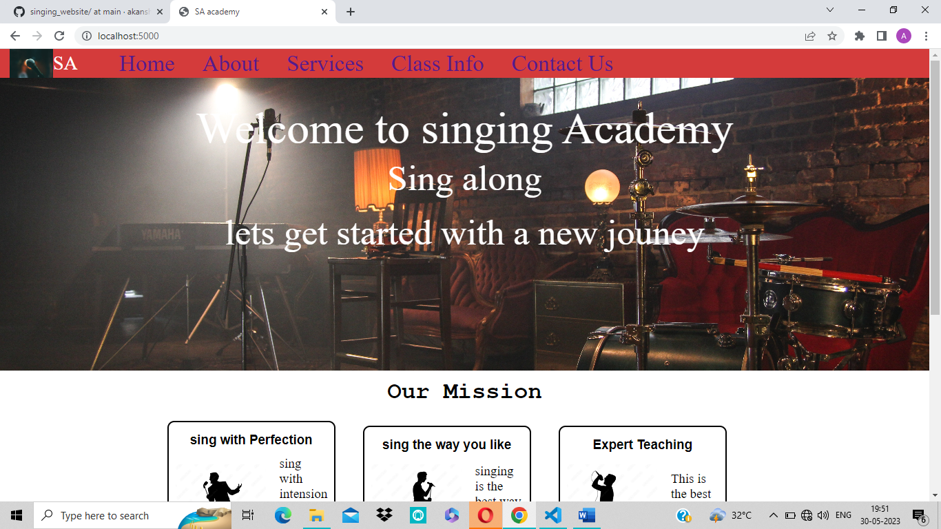 GitHub - akanshamehra/singing_website: created a singing website using html, Css, Javascript ...