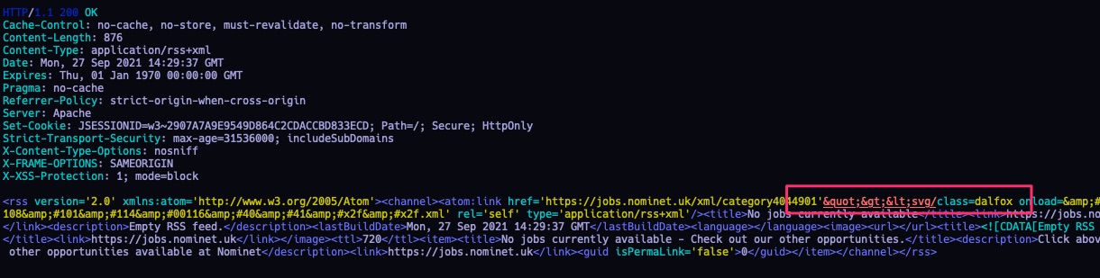 False positive [V] on RSS page · Issue #281 · hahwul/dalfox · GitHub