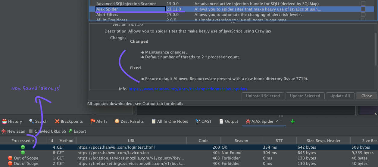 AJAX Spider - Default Allowed Resources Missing · Issue #7719 · zaproxy/zaproxy · GitHub