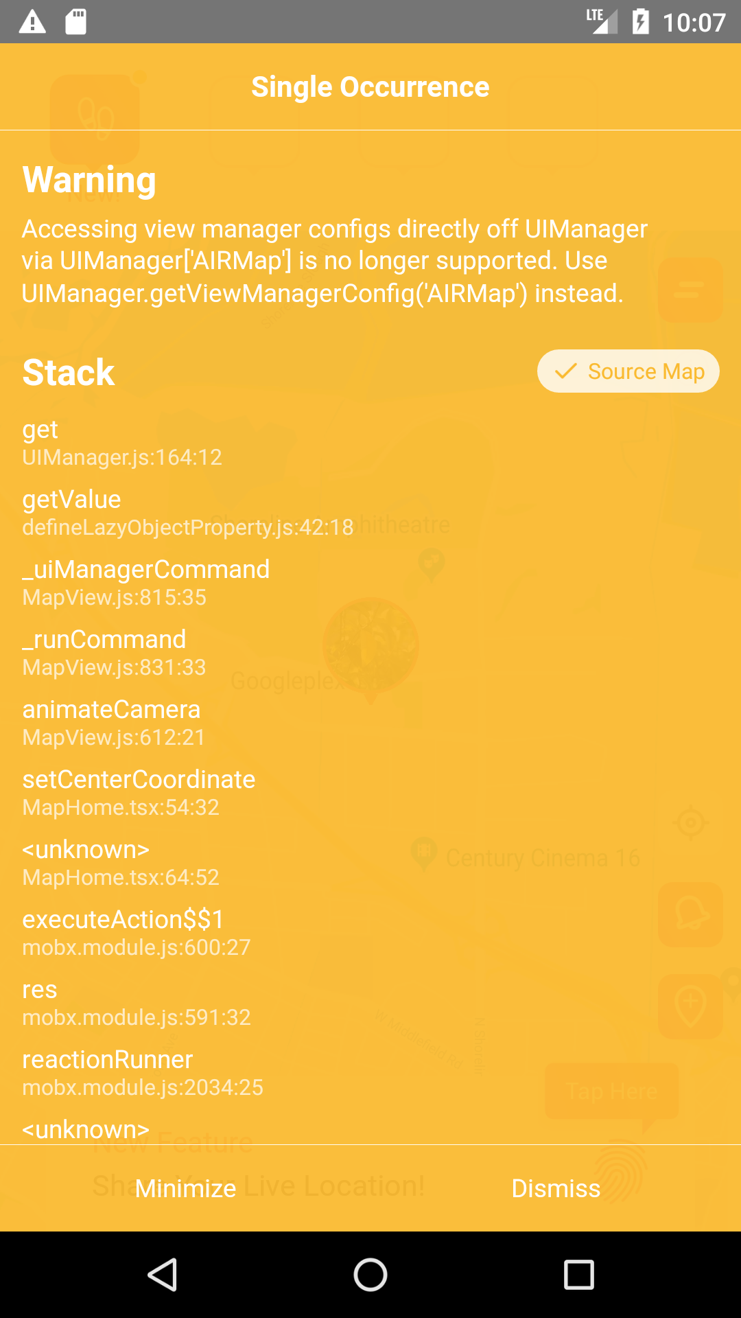 YellowBox warning on react-native 0.58.0-rc.1 · Issue #2620 · react-native-maps/react-native ...