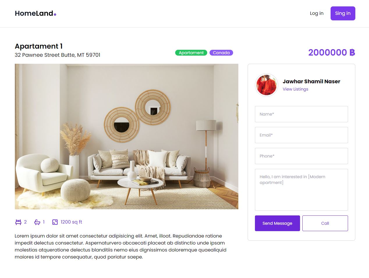 GitHub - CTCHAT46/react-real-estate-fakeData