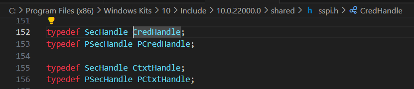 Missing `credhandle` · Issue 1716 · Microsoftwin32metadata · Github 