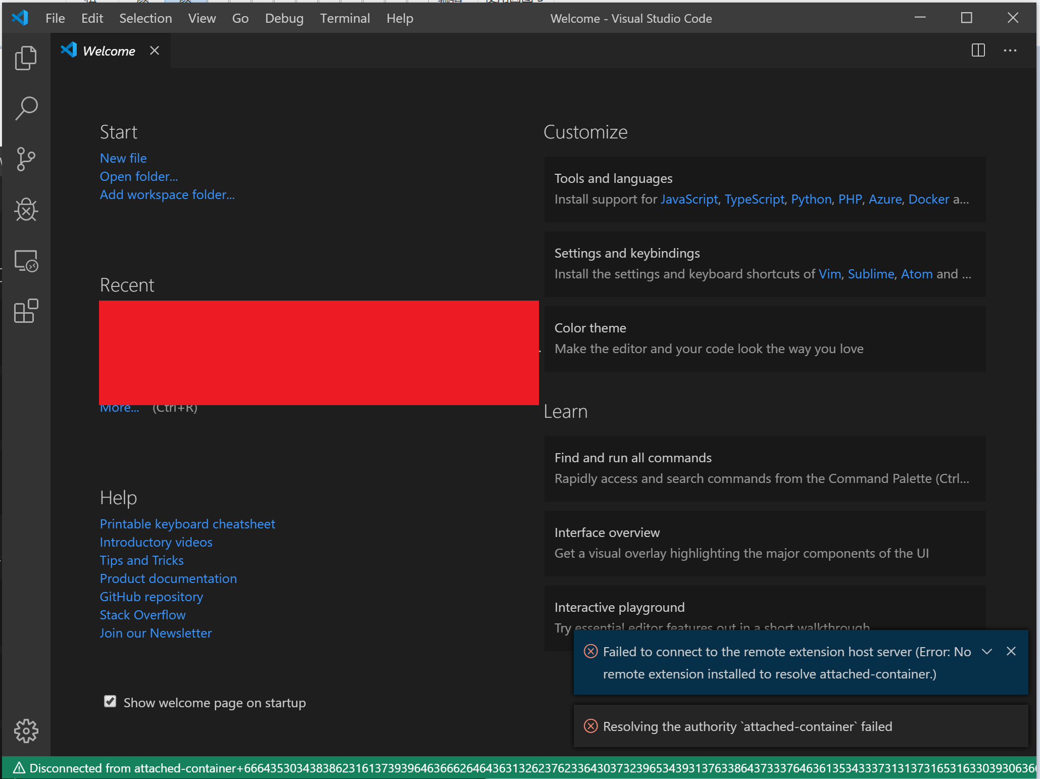 Remote Containers Not Working When Enabled In Remote Server · Issue 1734 · Microsoft Vscode