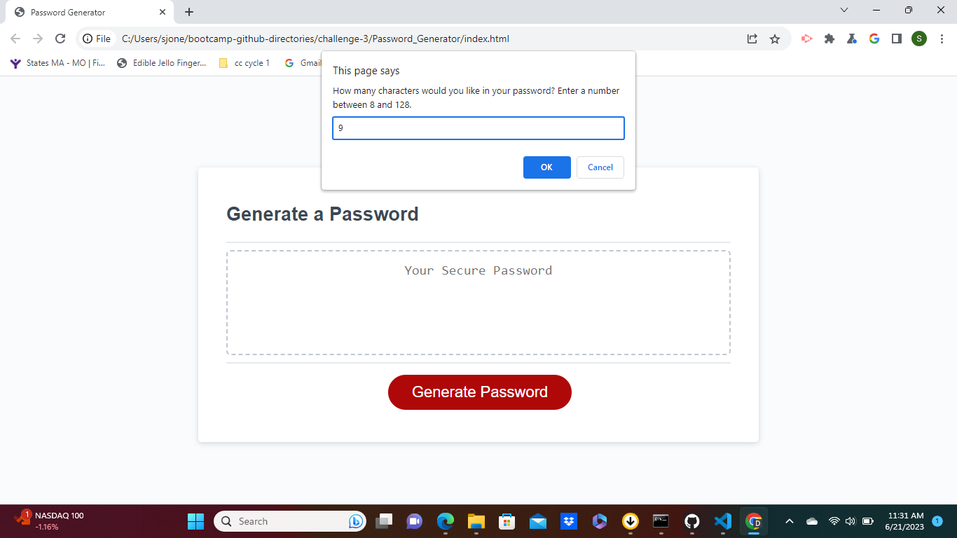 GitHub - sjones-njones/Password_Generator: This repo contains code that ...