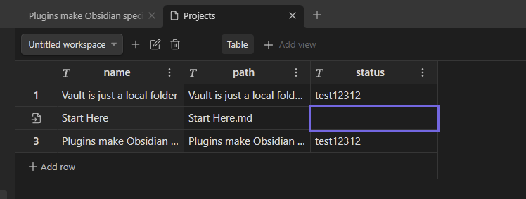 [Bug] Cannot edit cell normally · Issue #25 · marcusolsson/obsidian-projects · GitHub
