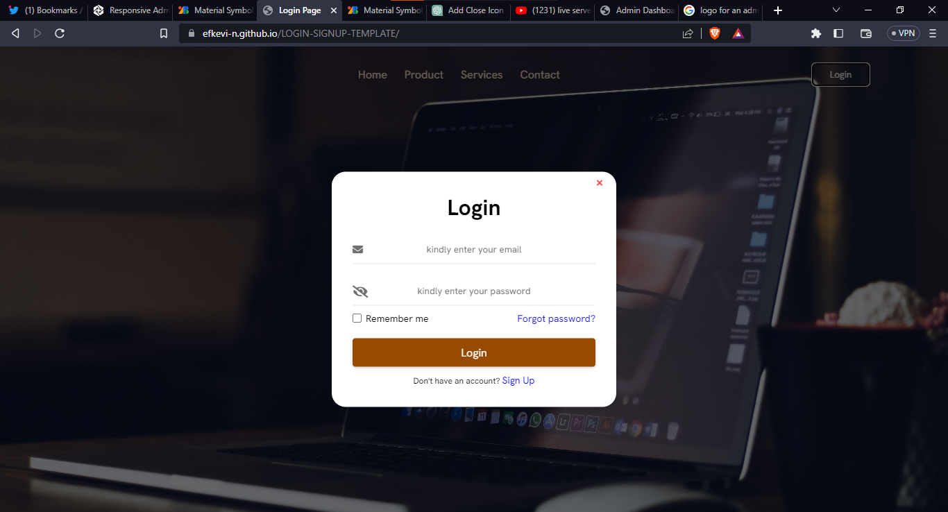 GitHub - efkevi-n/LOGIN-SIGNUP-TEMPLATE: A simple login/Signup pop ...