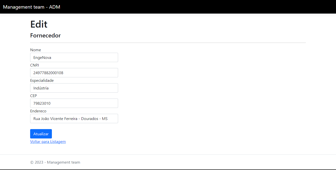 Github Lsaintsaspnetmvcfornecedorcrud Aplicação Mvc Utilizando Aspnet Onde é Possivel