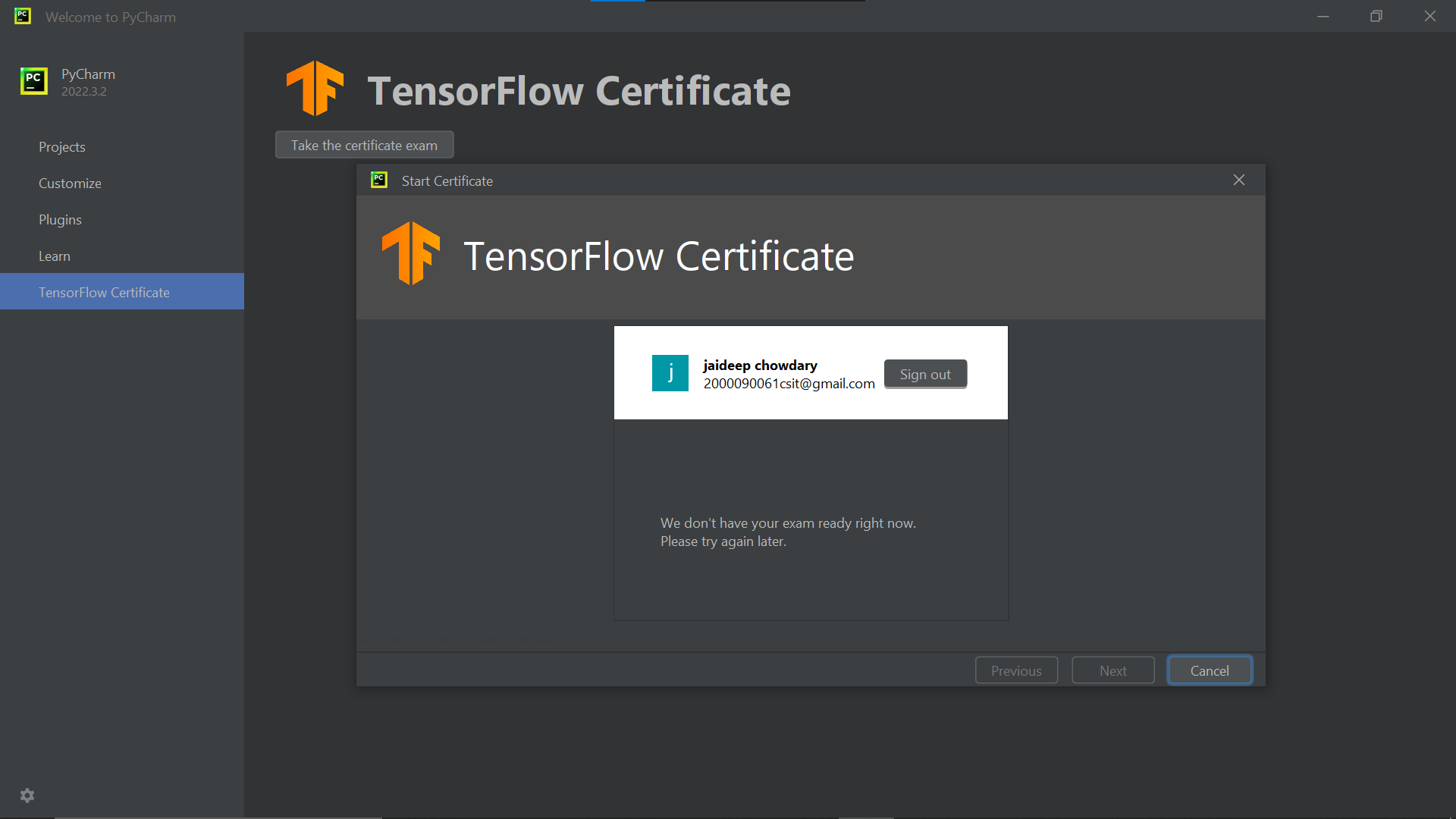 We don't have your exam ready right now · Issue #60440 · tensorflow/tensorflow · GitHub