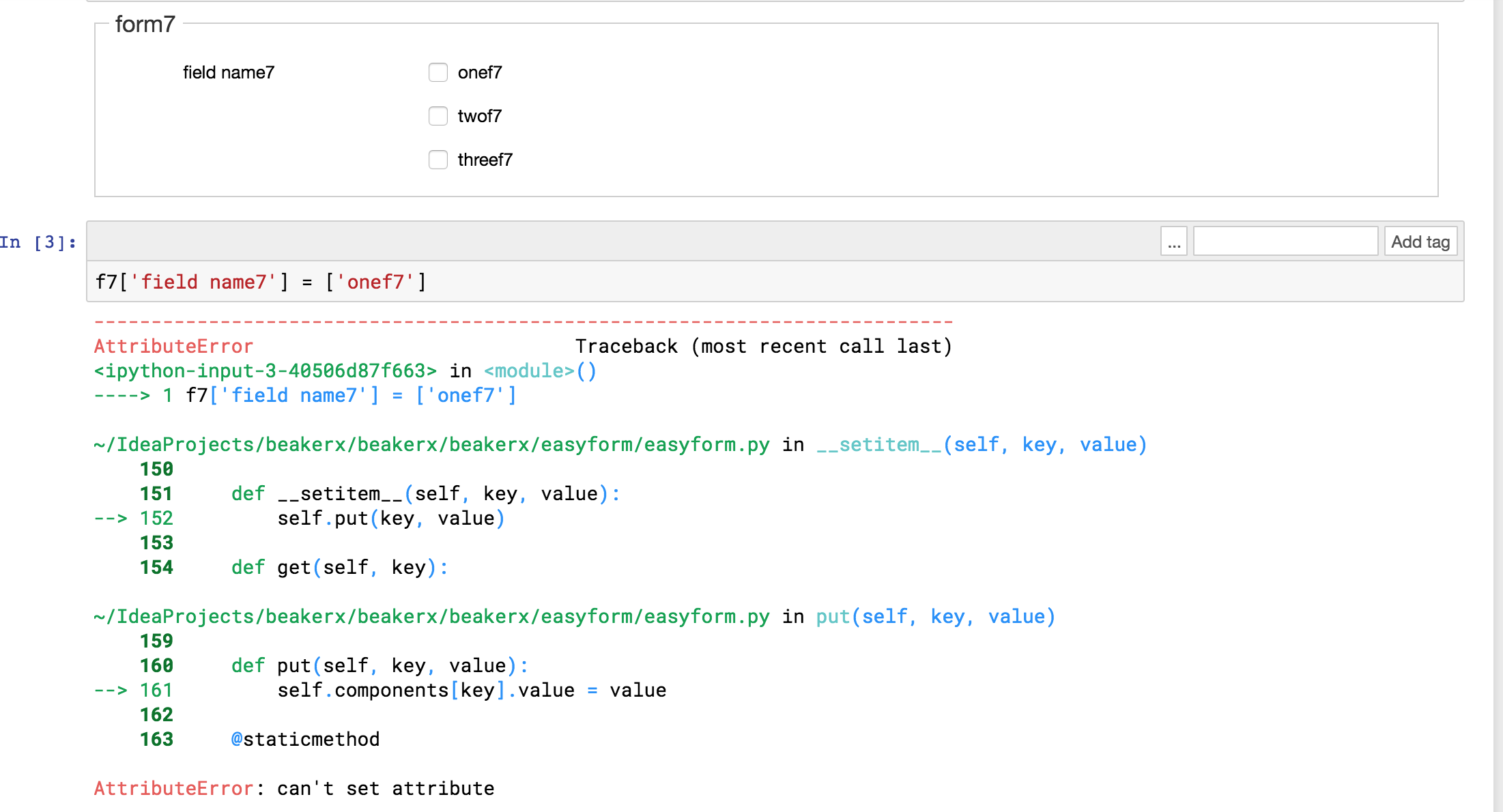 Unable to set EasyForm CheckBoxes value by code (python) · Issue #6702 · twosigma/beakerx · GitHub
