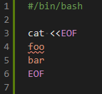 [BUG] Unclosed here-document · Issue #231 · foxundermoon/vs-shell-format · GitHub