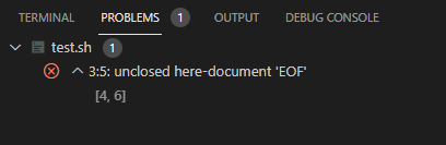 [BUG] Unclosed here-document · Issue #231 · foxundermoon/vs-shell-format · GitHub