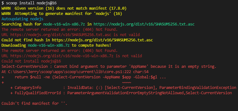 install previous versions · Issue #2254 · ScoopInstaller/Scoop · GitHub