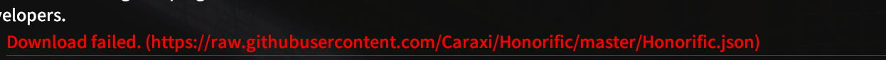 Unable to download · Issue #2 · Caraxi/Honorific · GitHub