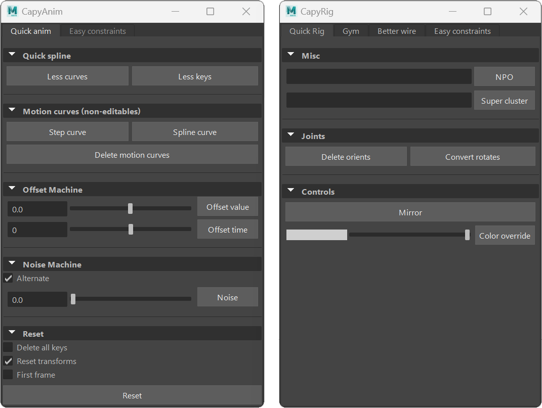 GitHub - Martin-Chailloux/CapyTools: A compilation of maya python scripts I built over the year ...