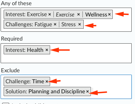 Is there a way to group multi-select values like how they are grouped ...