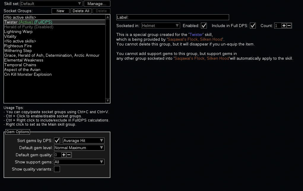 Support Gem Suggestions for Skill that comes from item doesn't suggest properly · Issue #6168 ...