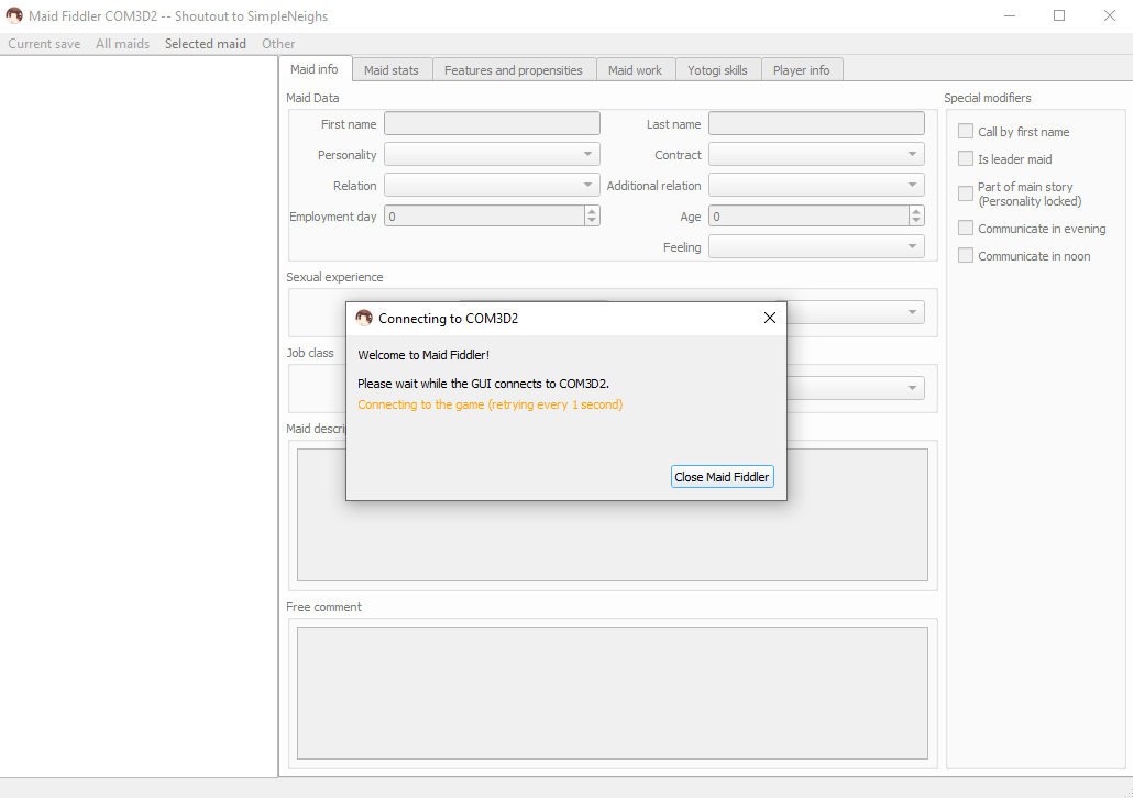 Endless loading? · Issue #84 · ghorsington/COM3D2.MaidFiddler · GitHub
