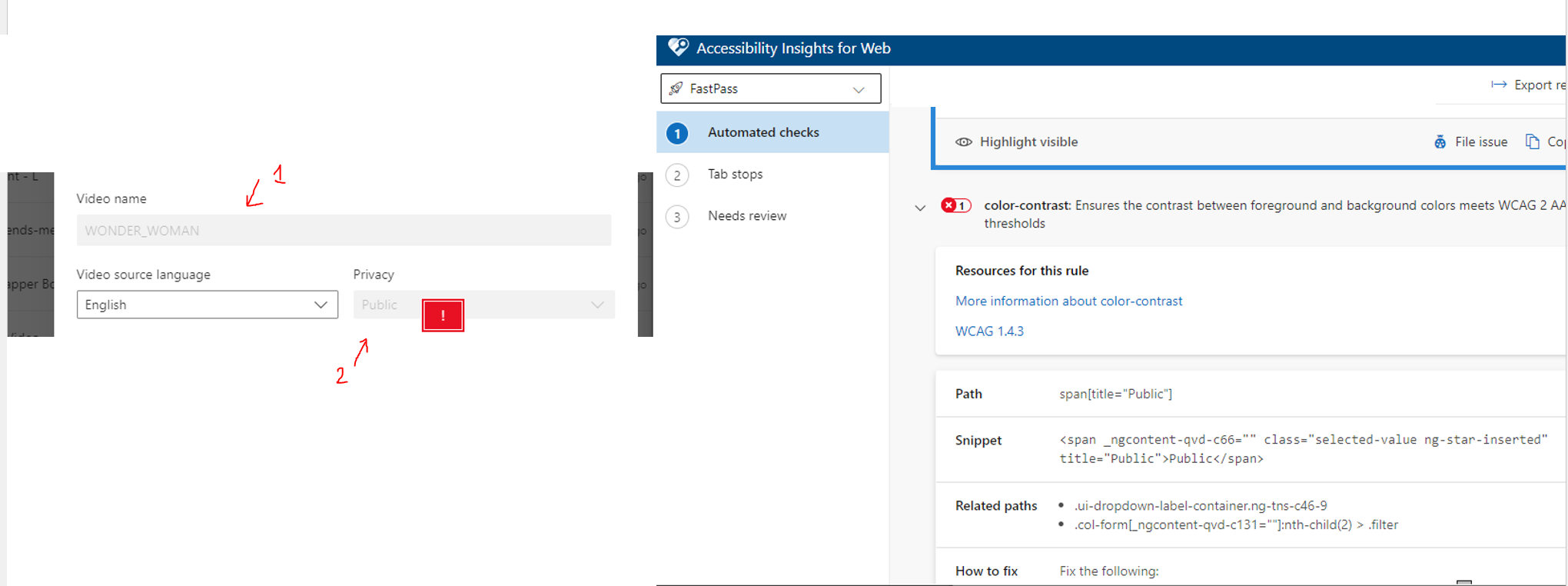Color-contrast gives inconsistent results · Issue #6443 · microsoft/accessibility-insights-web ...