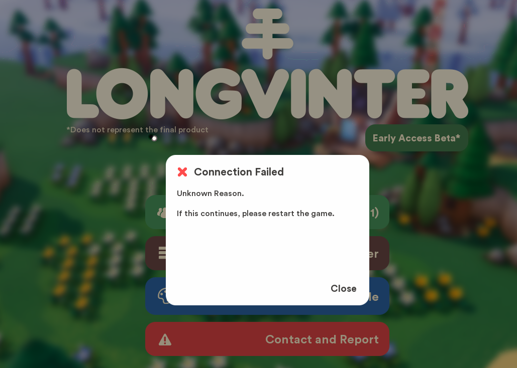 Can not load into any servers · Issue #1486 · Uuvana-Studios/longvinter-windows-client · GitHub