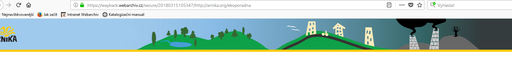 arnika.org/ekoporadna - nezobrazí se hlavička archivní kopie · Issue #26 · WebarchivCZ ...