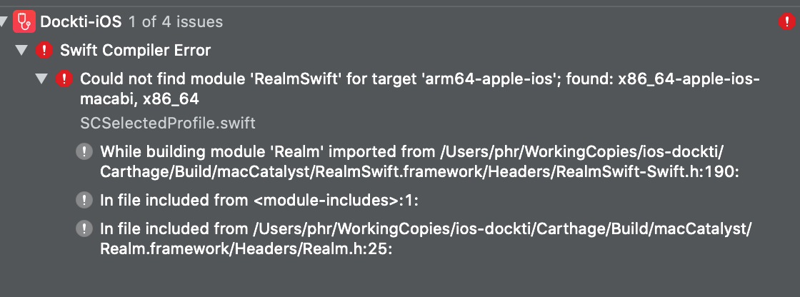 macOS Catalyst: Undefined symbols for architecture x86_64 · Issue #6460 ...