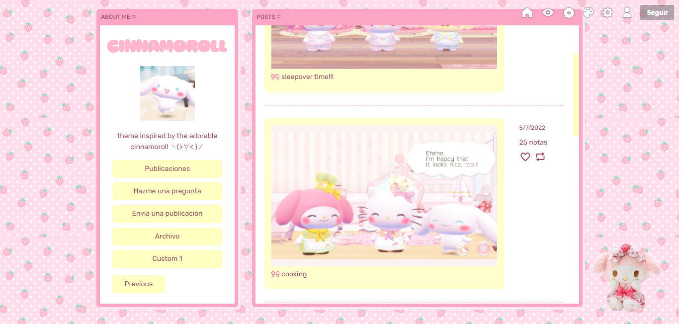 GitHub - bensthemes/cinnas-blog: Tumblr theme inspired by cinnamoroll