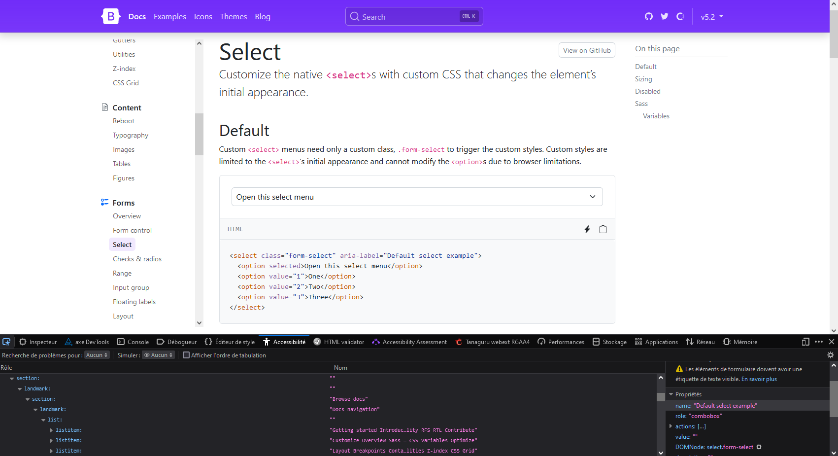In Docsformsselect The Default Selected Option Tag Should Have An 