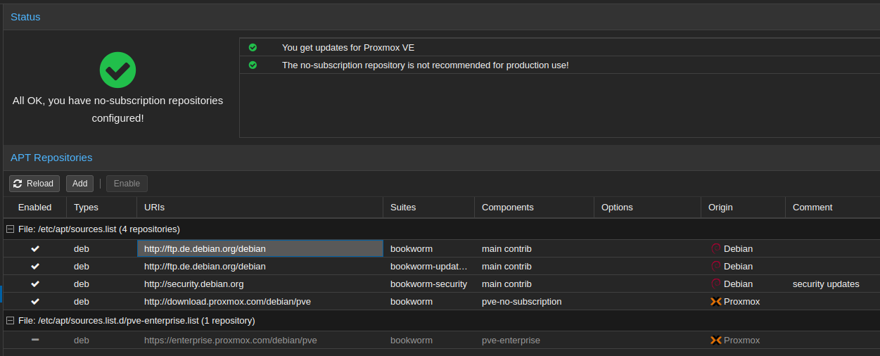 GitHub - thethink3r/Proxmox-remove-no-subscription-message
