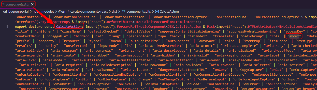 Intellisense With React Typescript · Issue 2391 · Esricalcite Design System · Github