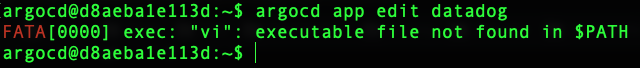 Unable To Run `argocd App Edit` When Using Docker Image · Issue 10990 · Argoprojargo Cd · Github 