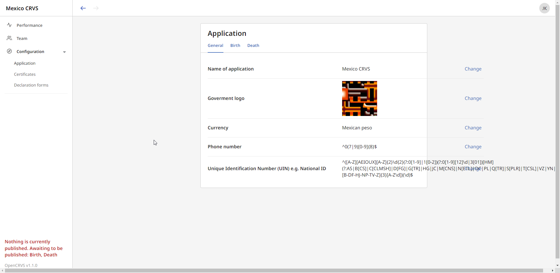 Regex Overflow In Application Settings · Issue 4056 · Opencrvs Opencrvs Core · Github