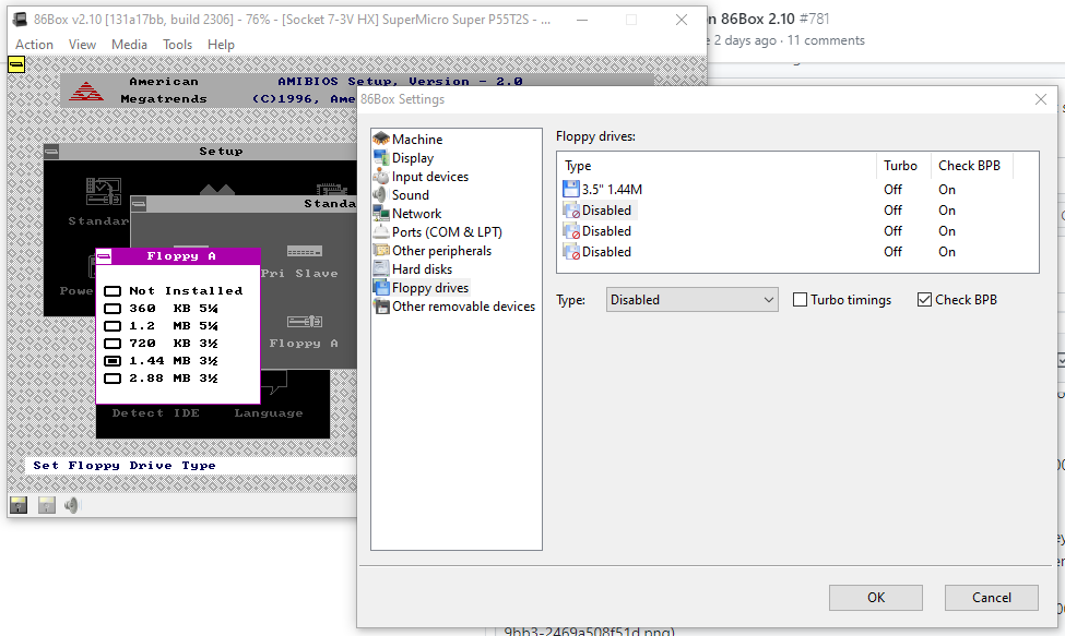 How to install Windows 98 on 86Box 2.10 · Issue #781 · 86Box/86Box · GitHub