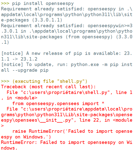 Failed To Import Opensses Py On Windows Using Pyzo · Issue 111 