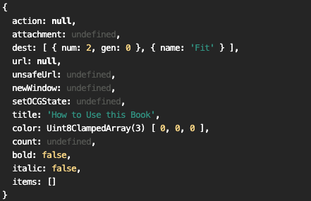 getOutline - How to get the page number of each item · Issue #16789 · mozilla/pdf.js · GitHub