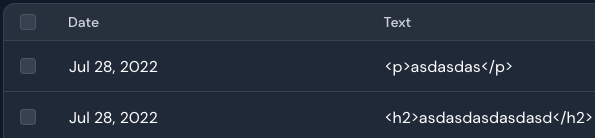 Fields Created By `richeditor` Are Shown With Html Tags In Table