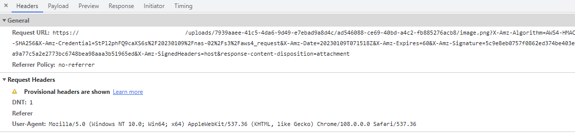 File attachment results in 401 even though the file is successfully uploaded to Minio · Issue ...