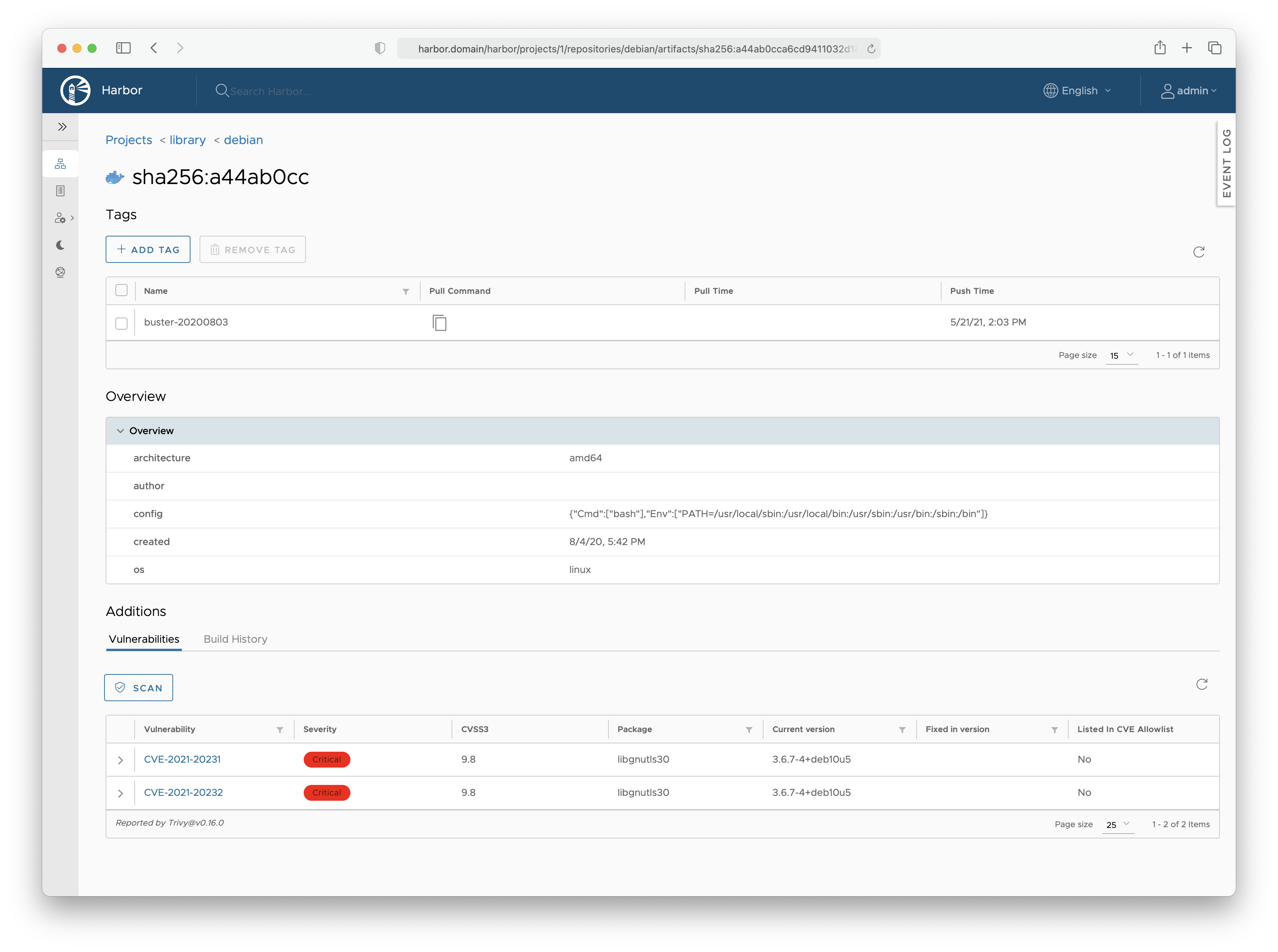 Scan Results Mismatch After Upgrading Harbor To V2 2 0 With New Normalized Db Schema For