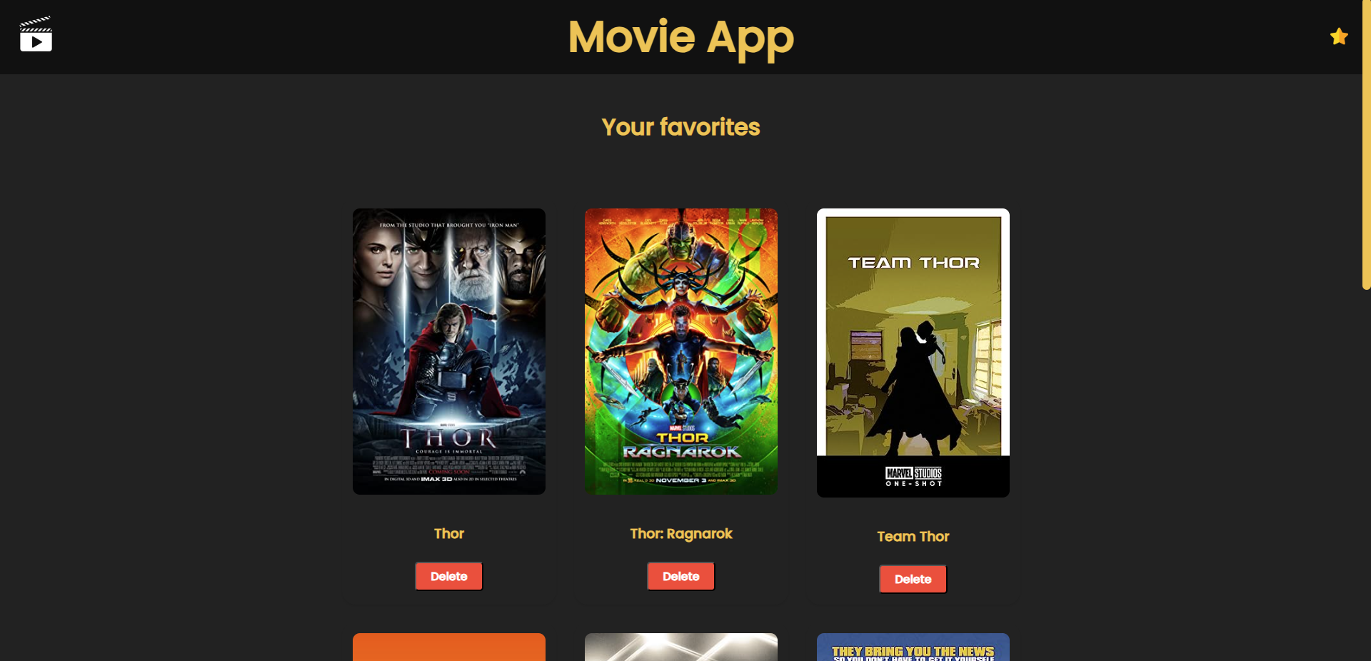 Github Aboutalis Movieapp Discover And Explore Your Favorite Movies With The Movie App This