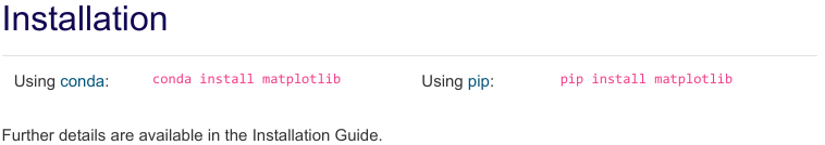 Doc Install Info Takes Up Too Much Room On New Front Page · Issue 21246 · Matplotlib
