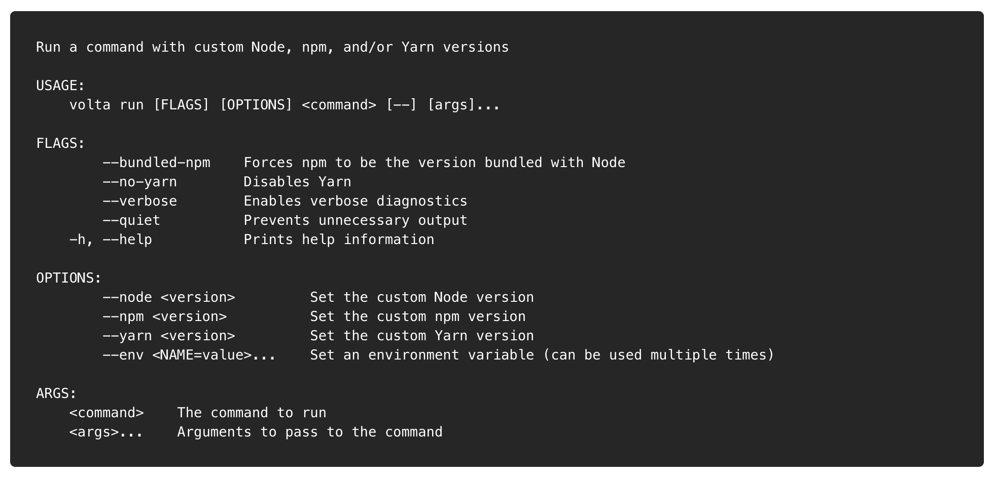 volta versions not being picked up in sub folders when using yarn ...