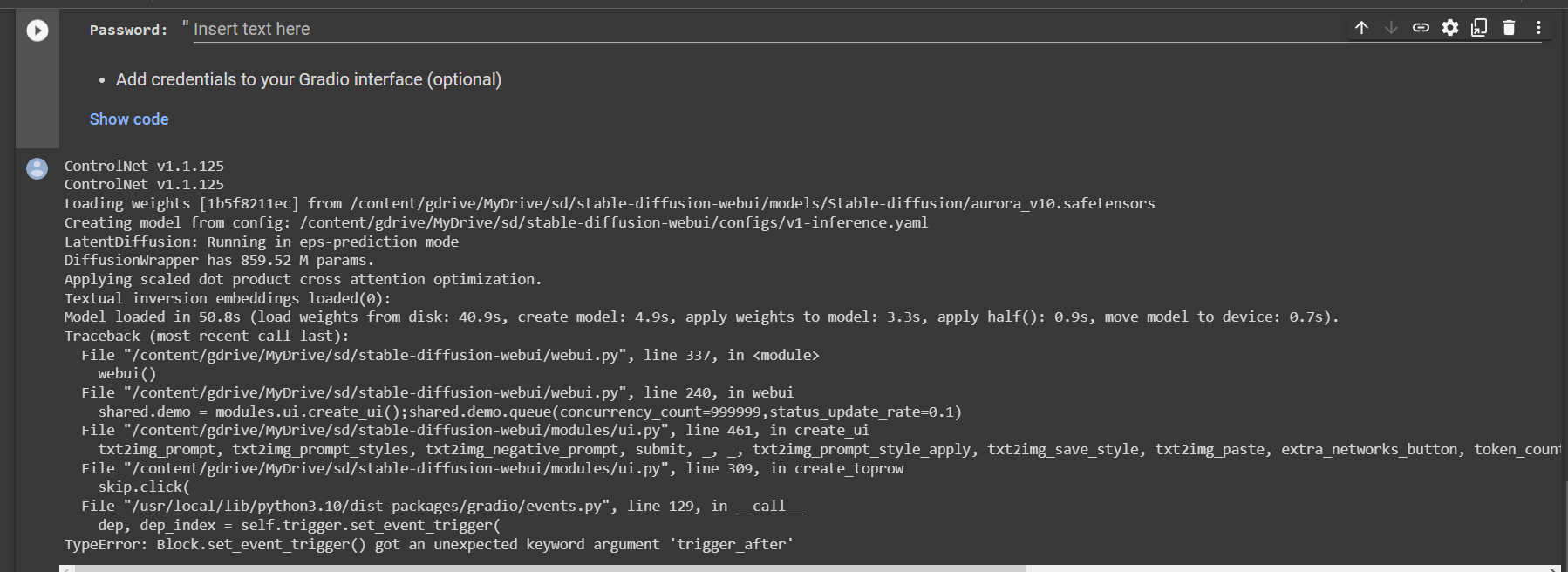 Got An Error Typeerror Teventtrigger Got An Unexpected Keyword Argument Trigger