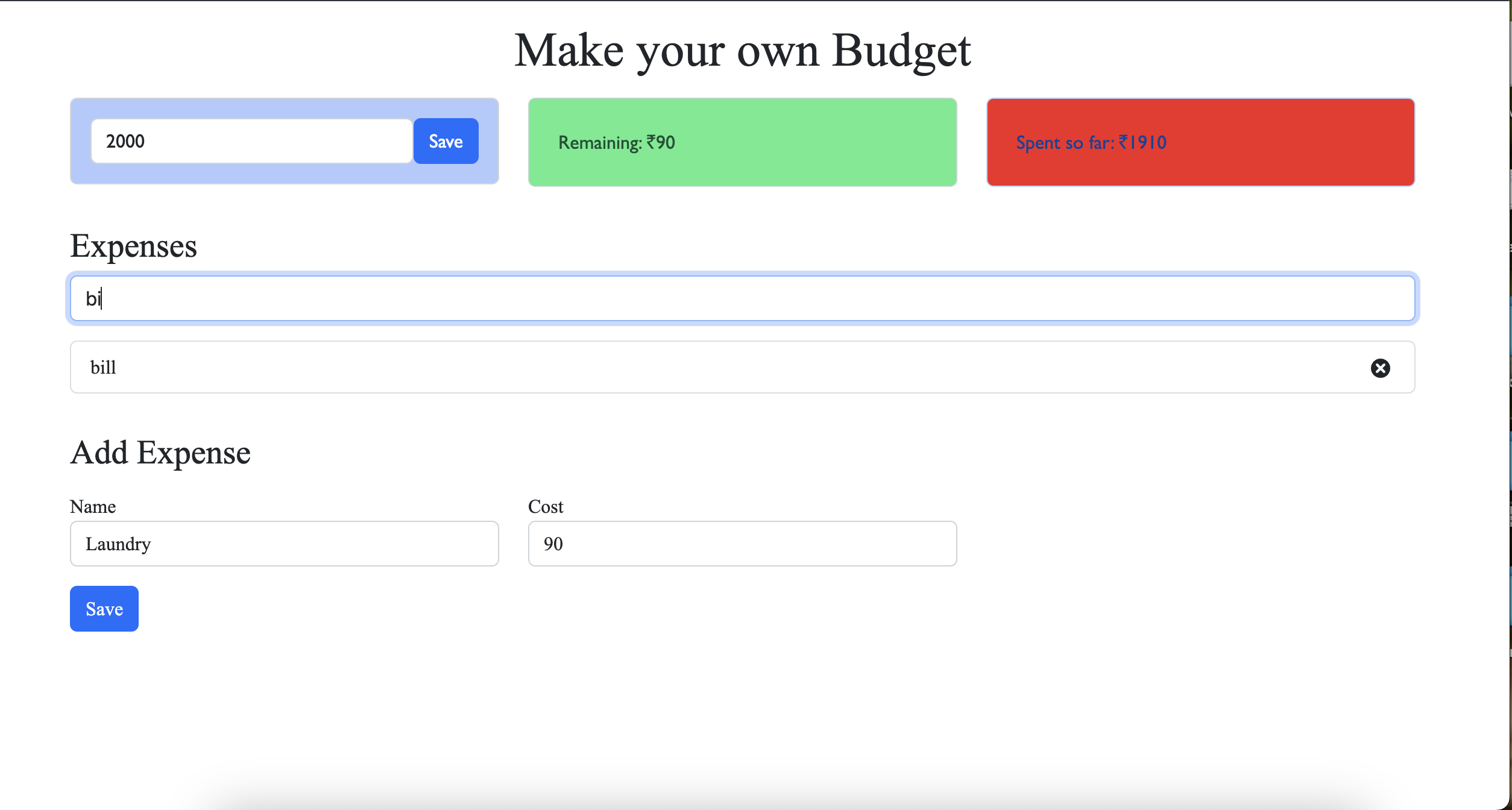 GitHub - JaiminPatel02/Budget: Make your own budget