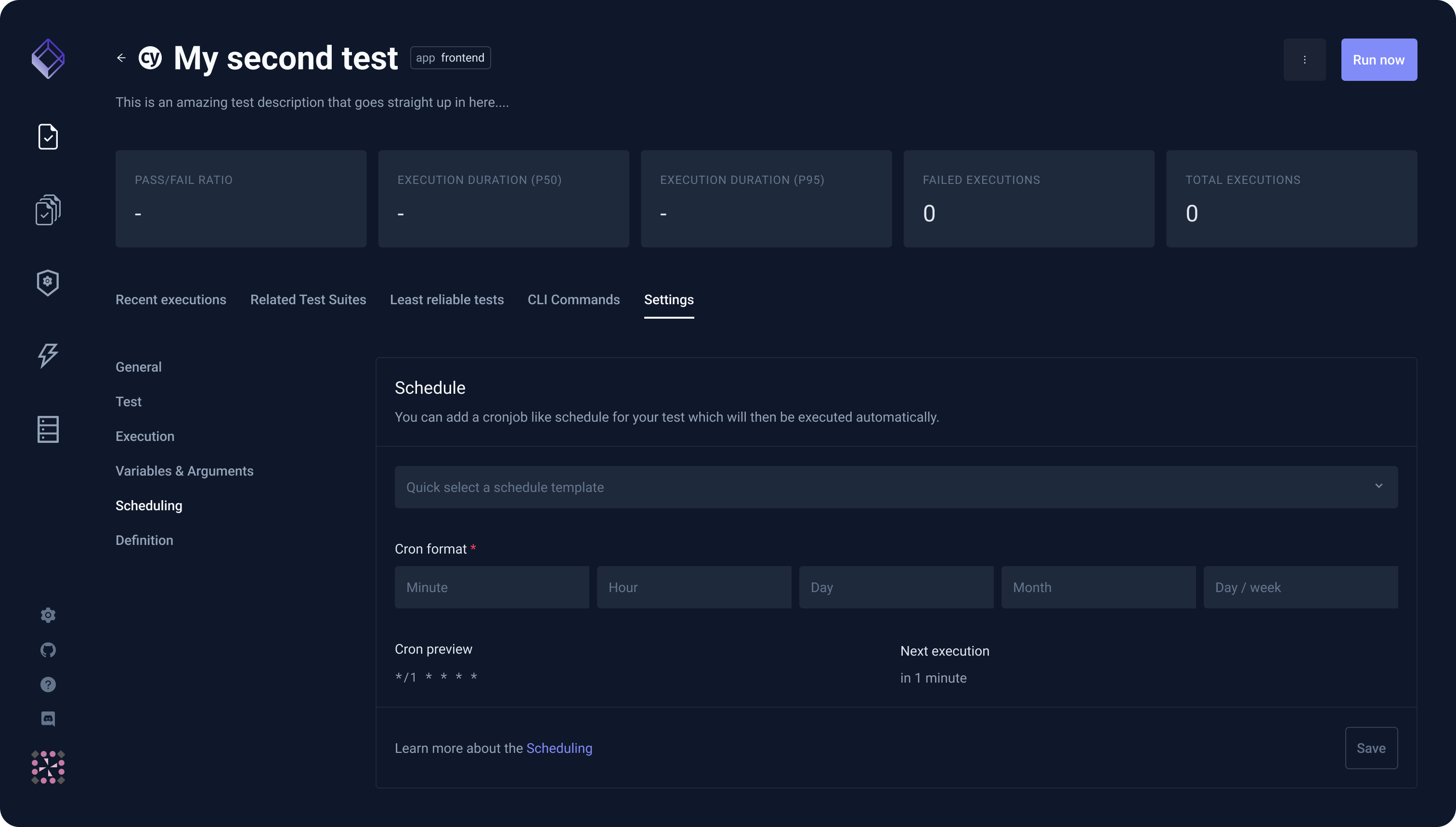 Ui Add Scheduling Functionality To Tests And Test Suites · Issue 3156 · Kubeshoptestkube · Github