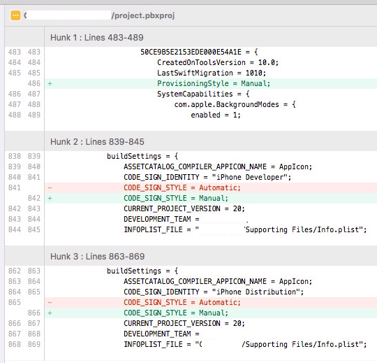 `commit Version Bump` After Setting `automatic Code Signing` To False · Issue 13580 · Fastlane
