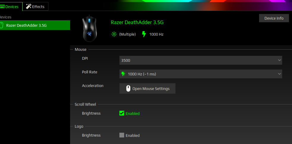Implement set_scroll_active and set_logo_active persistence for Razer ...