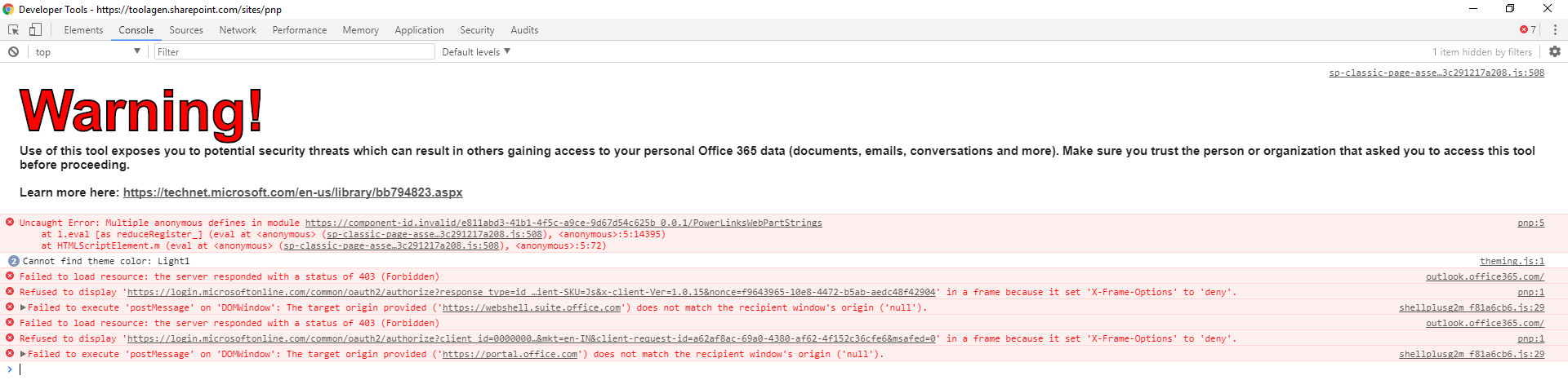 After deploying webpart to tenant it started throwing error. · Issue #1096 · SharePoint/sp-dev ...