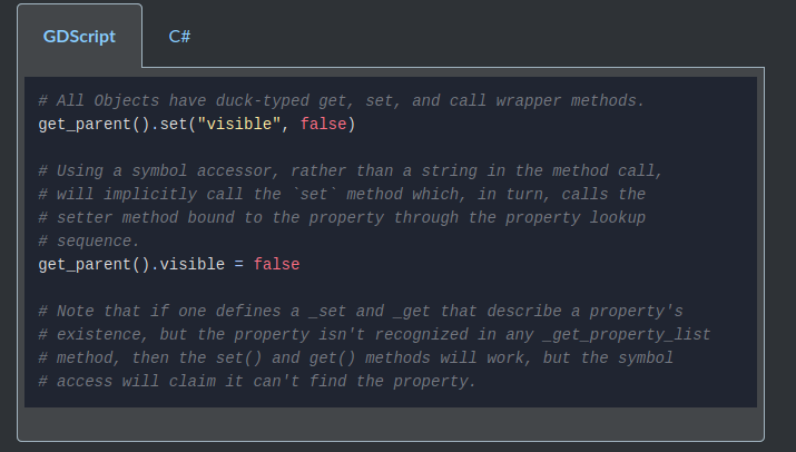 Some comments in code samples are too long · Issue #4836 · godotengine/godot-docs · GitHub